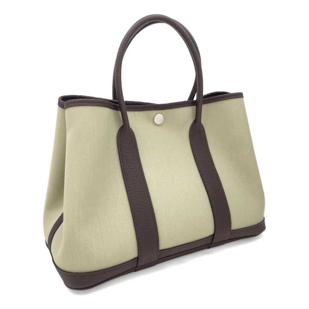 HERMES Garden Party TPM 30 Toile H Negonda Rouge - Gem